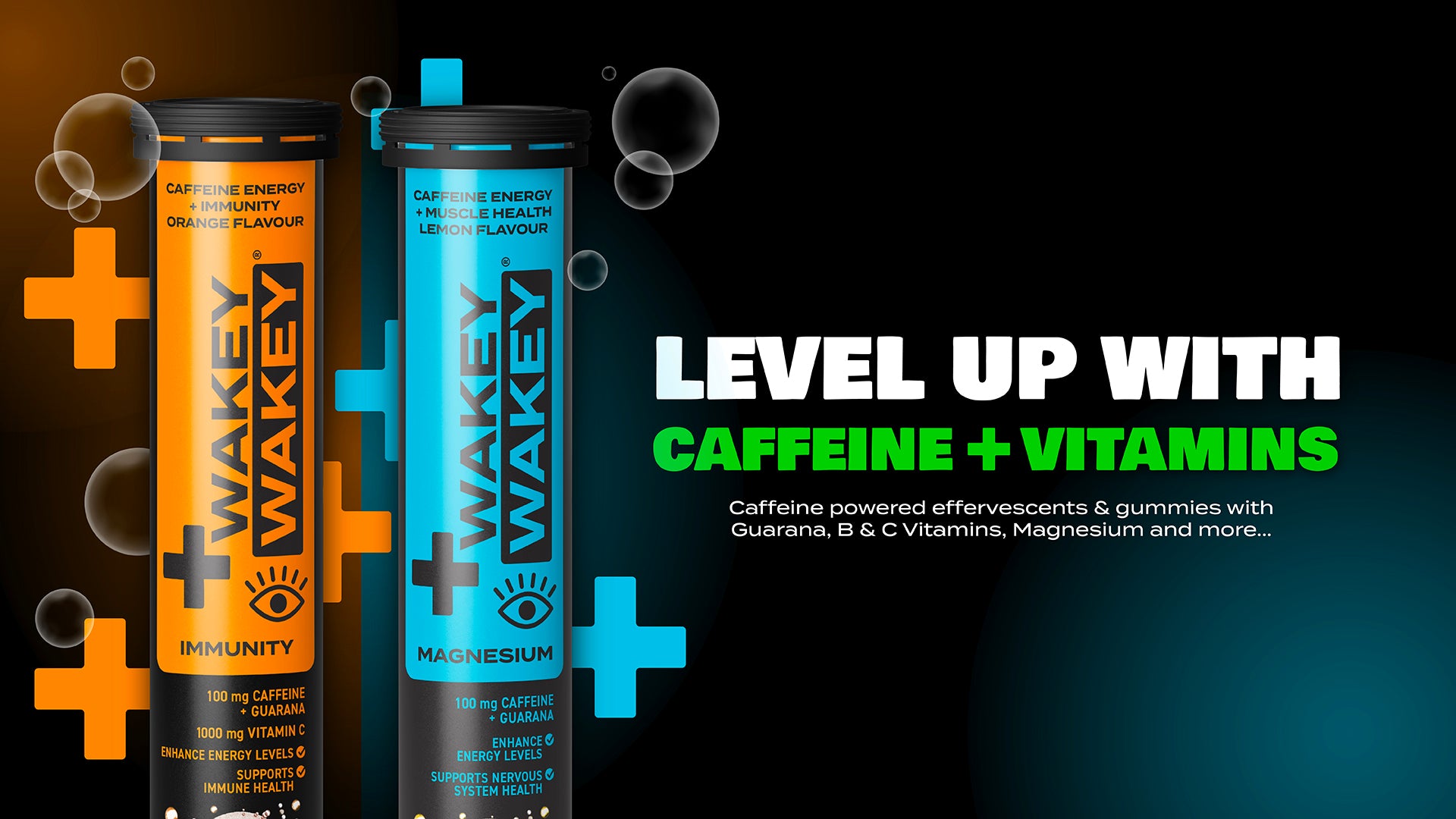Wakey Wakey Energy Effervescent Drinks, with Caffeine and Guarana