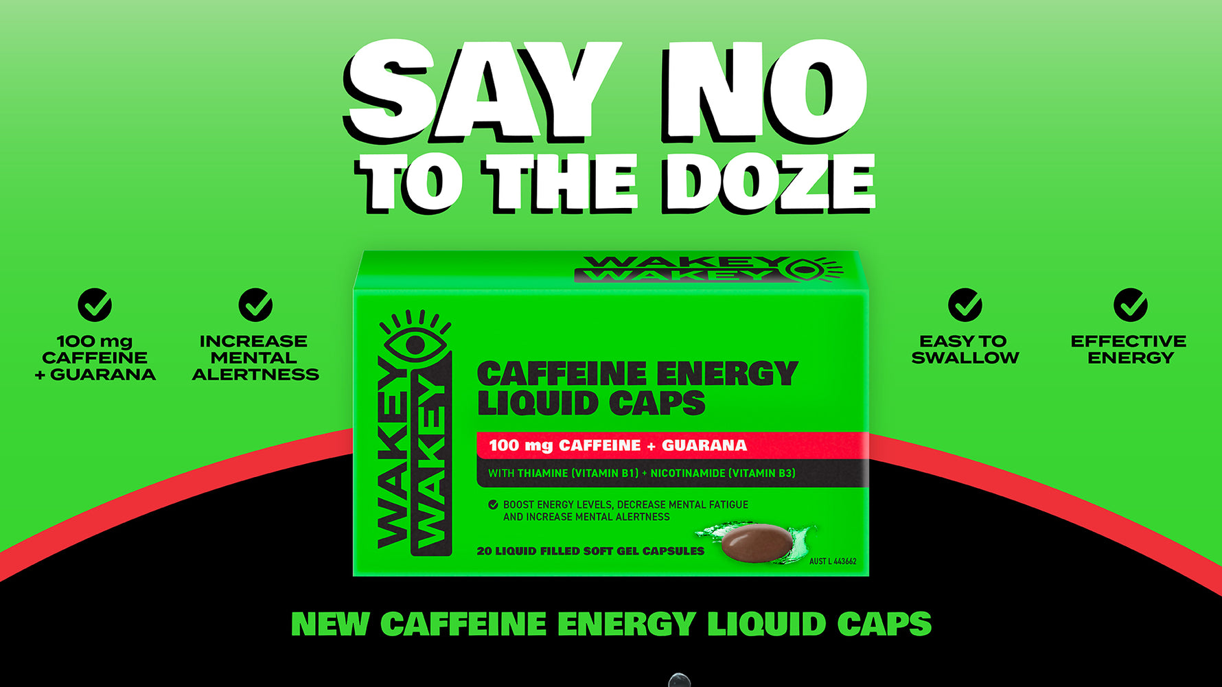 Wakey Wakey Energy Effervescent Drinks, with Caffeine and Guarana