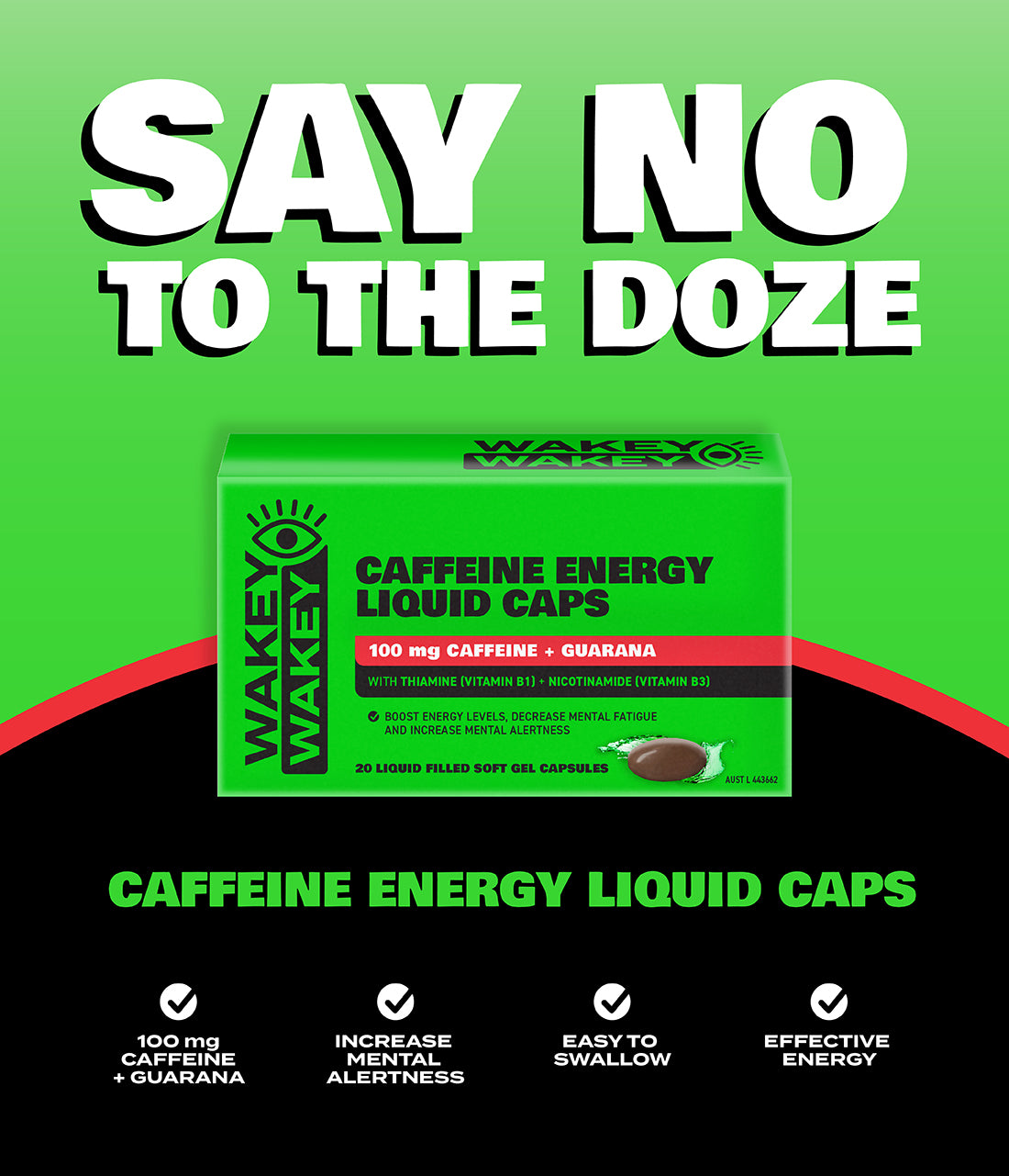 Wakey Wakey Energy Effervescent Drinks, with Caffeine and Guarana